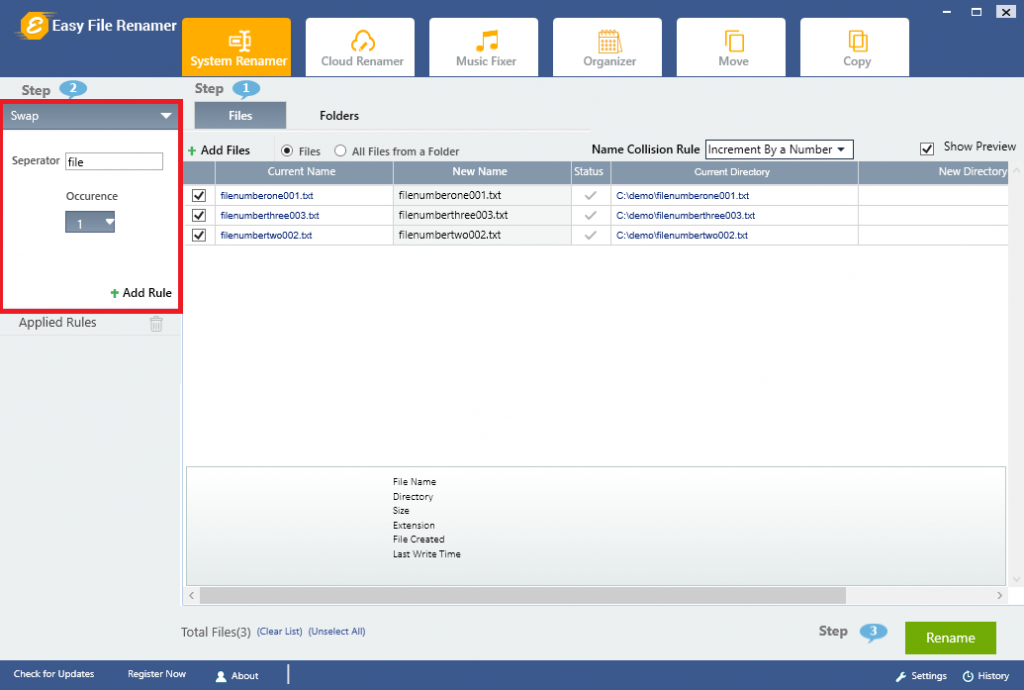 Rename Your Files Using the Swap and Title Case Rule