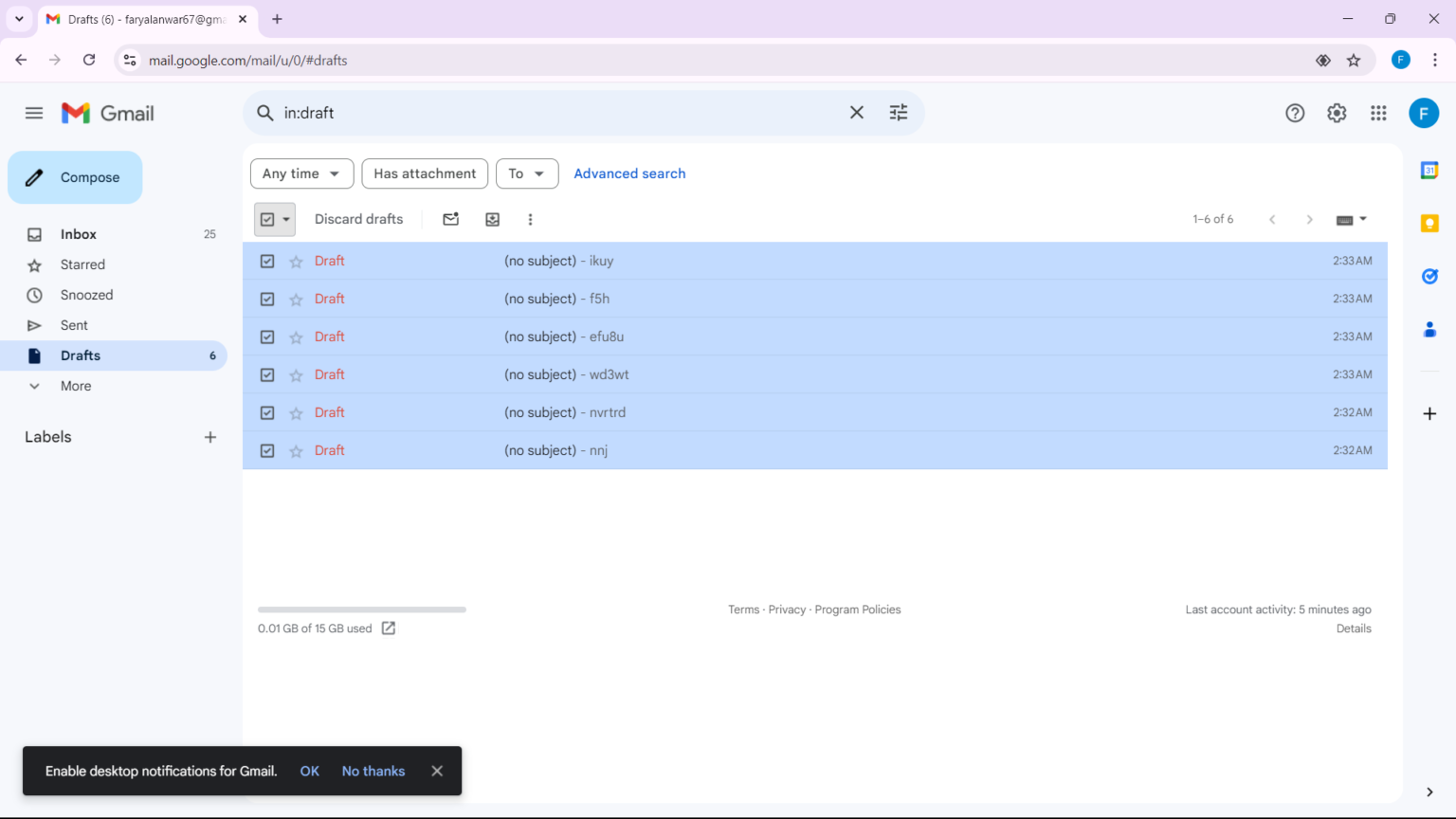 How to Delete Drafts in Gmail at Once | Sorcim Knowledgebase