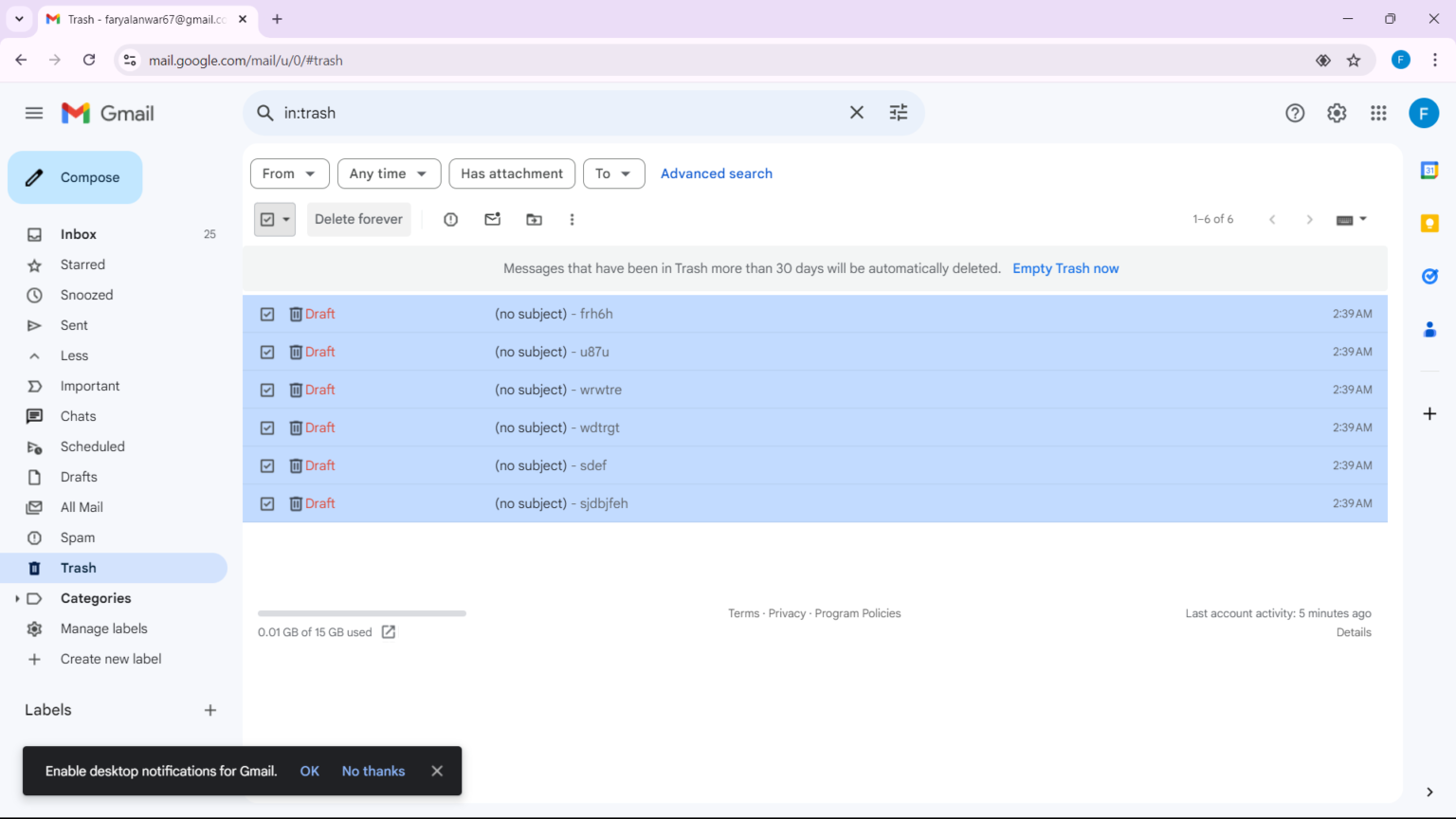 How to Delete Drafts in Gmail at Once | Sorcim Knowledgebase